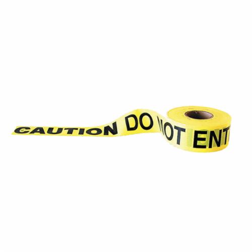 Honeywell Safety CT3YE2 Barricade Tape, CAUTION DO NOT ENTER, 3 in W x 1000 ft L, Yellow/Black ...