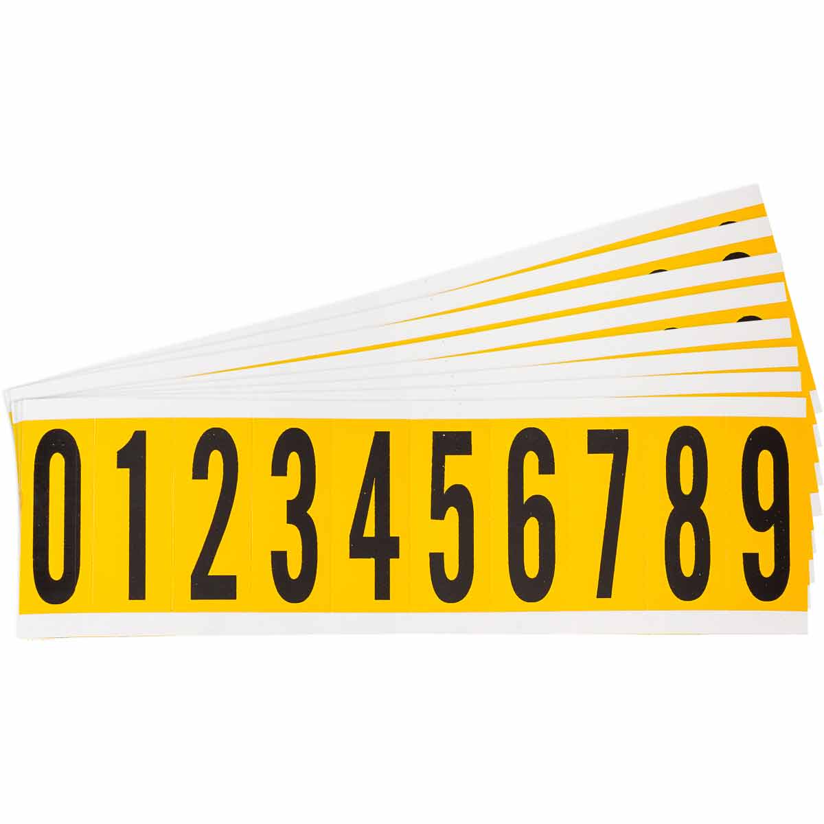 Brady® 97605 1534 Consecutive Non-Reflective Standard Number Label Kit ...