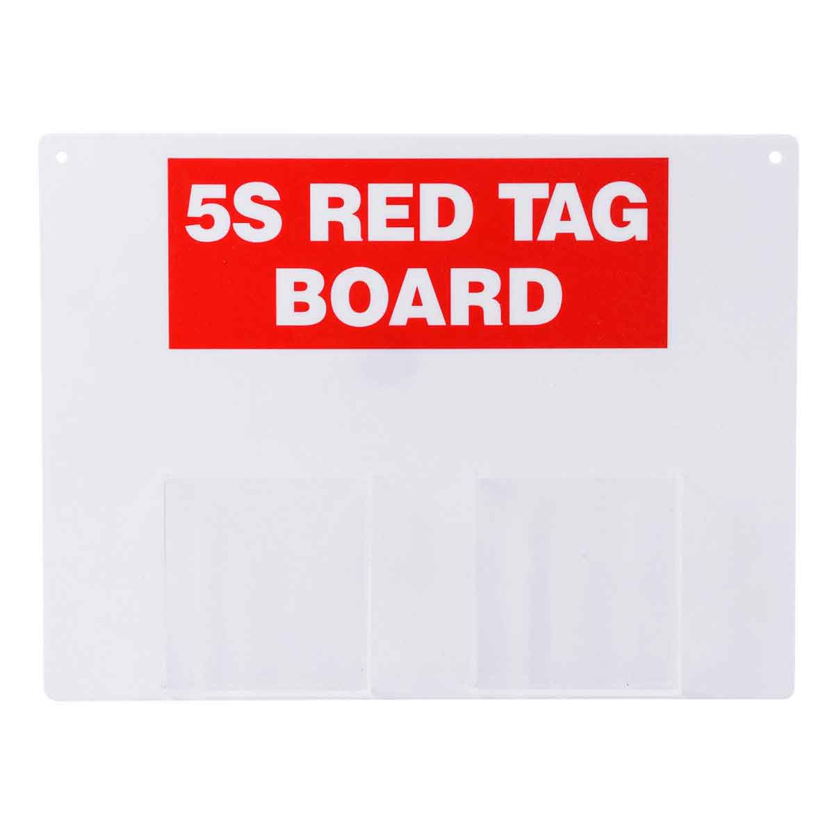 Brady® 122048 5S Red Tag Station With Pocket, 5S RED TAG BOARD Legend ...